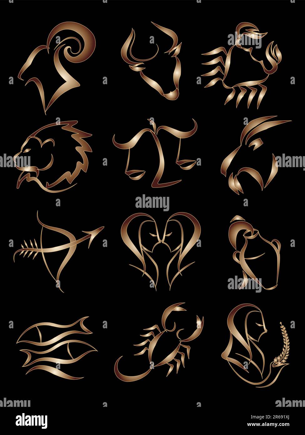 Zodiac star signs hi-res stock photography and images - Alamy