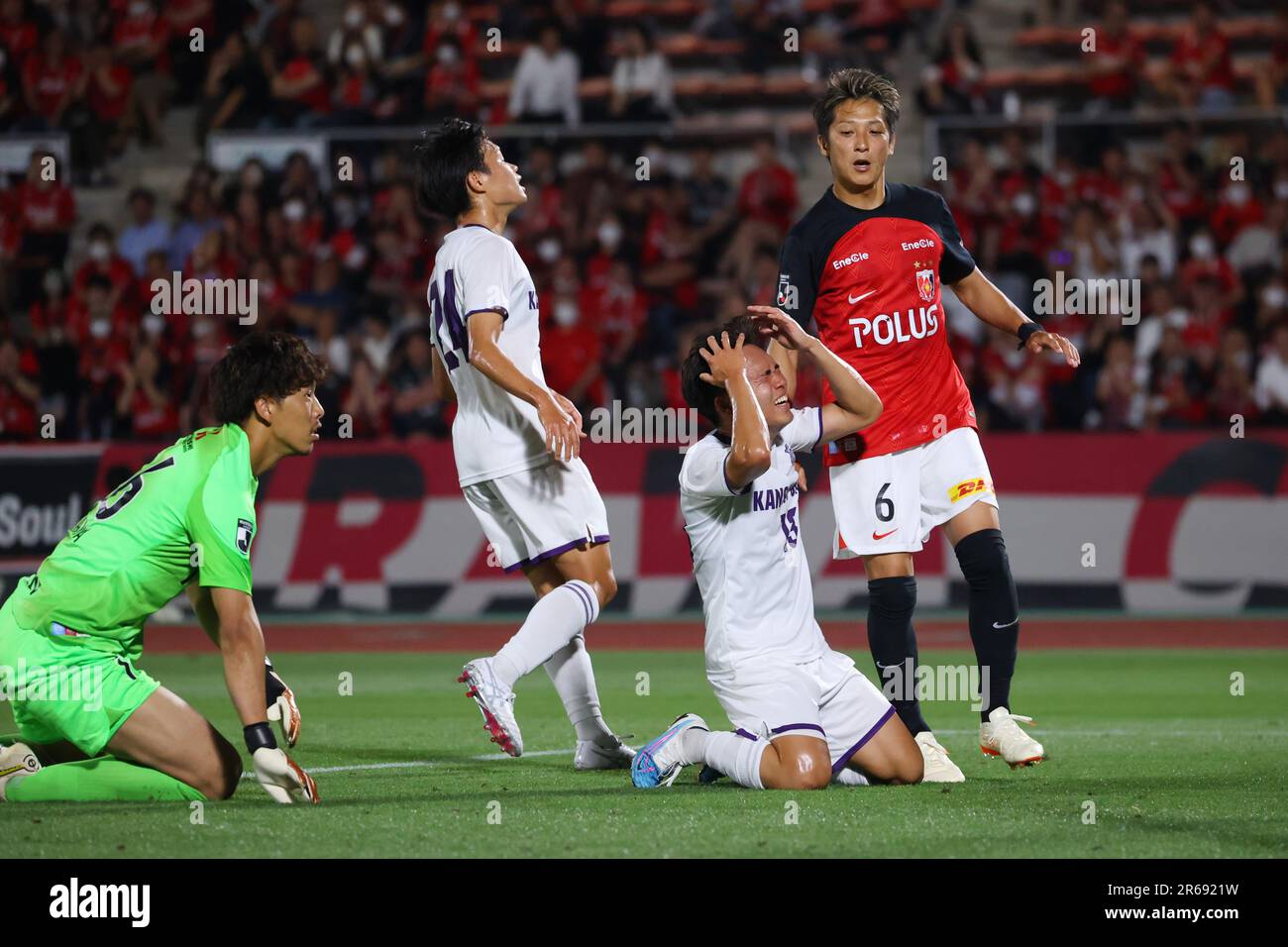 Urawa Komaba Stadium, Saitama, Japan. 7th June, 2023. (L to R) Ayumi Niekawa (Reds), Renji ...