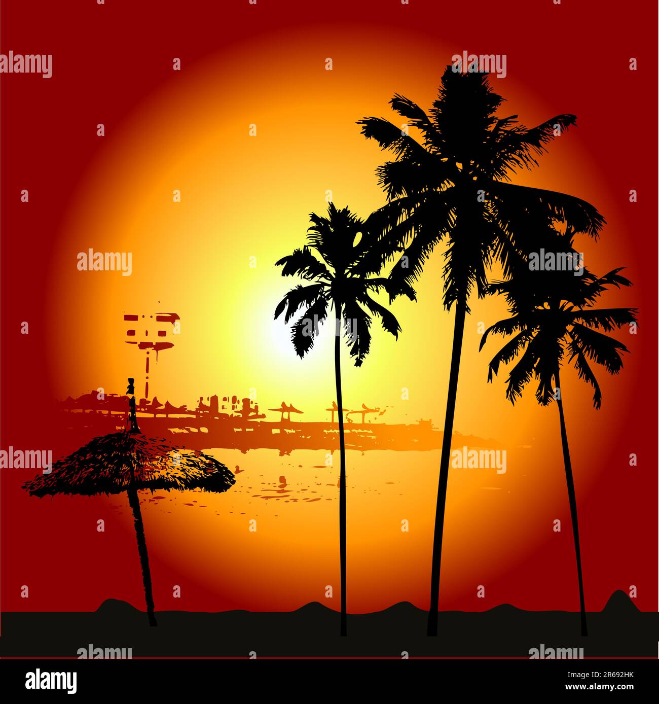 Relax holiday sunshine Stock Vector Images - Alamy
