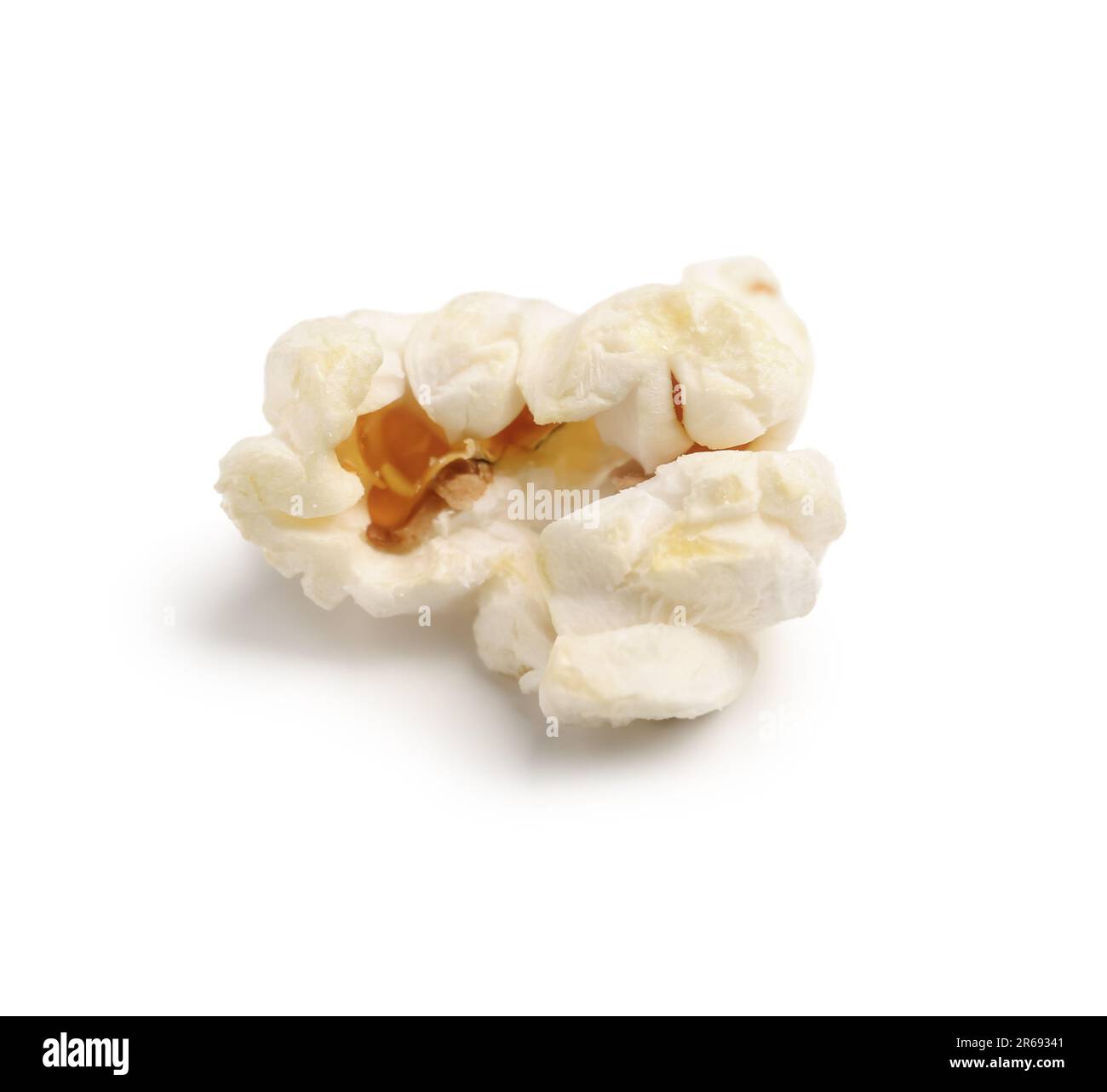 Crispy popcorn on white background Stock Photo - Alamy