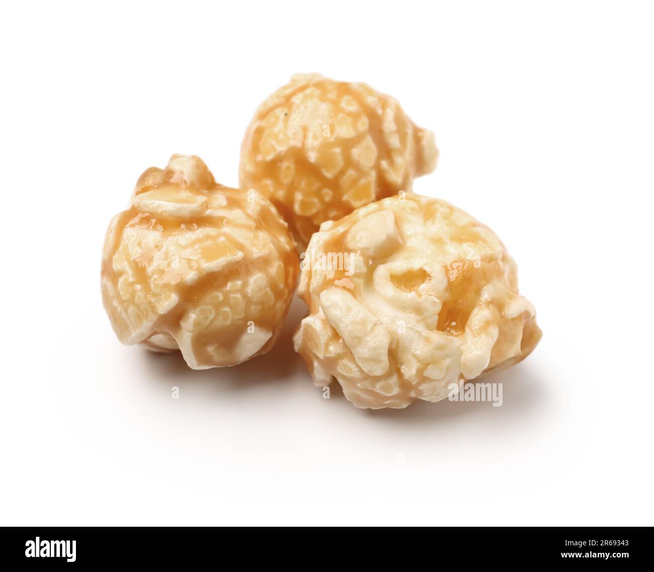 Crispy popcorn on white background Stock Photo - Alamy