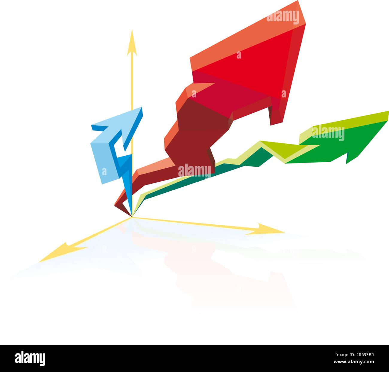 Stage direction arrows Cut Out Stock Images & Pictures - Alamy