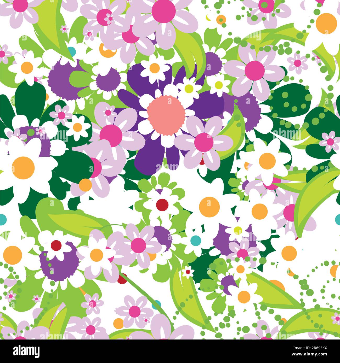 Floral island painting Stock Vector Images - Alamy