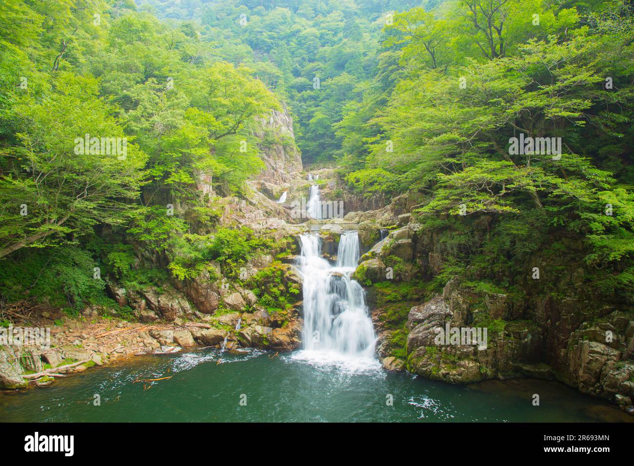 Sandankyo in spring Stock Photo - Alamy