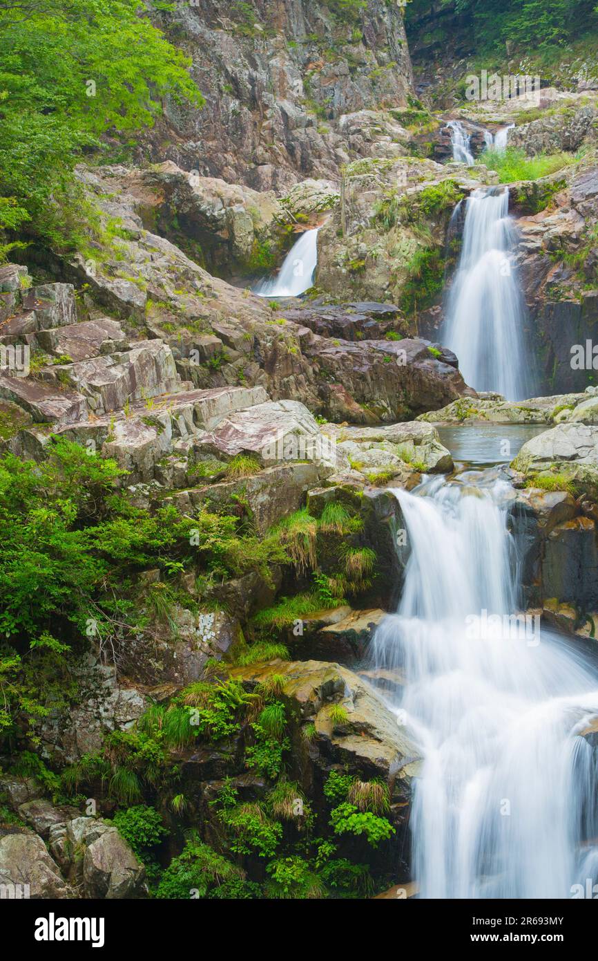 Sandankyo in spring Stock Photo - Alamy