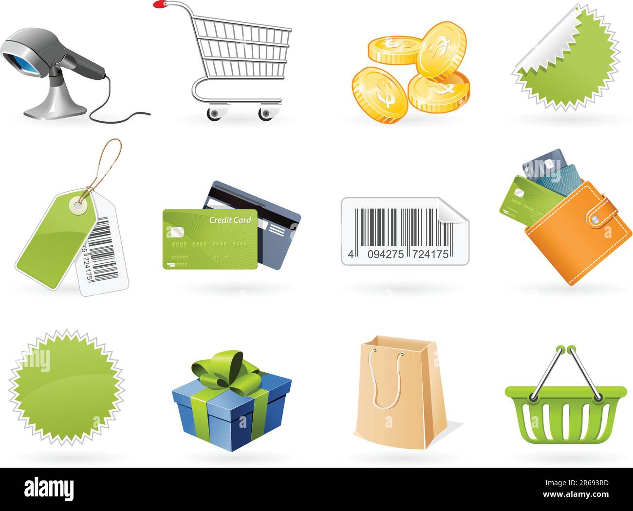 Shopping and retail icons Stock Vector Image & Art - Alamy