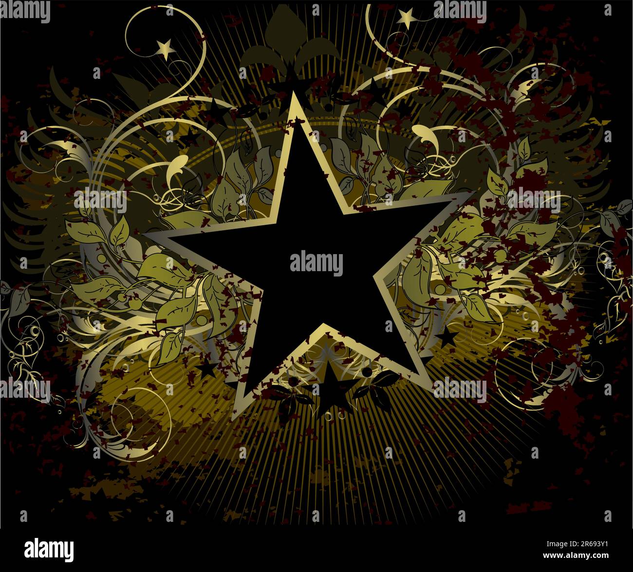 military stile star background, this illustration may be useful as ...