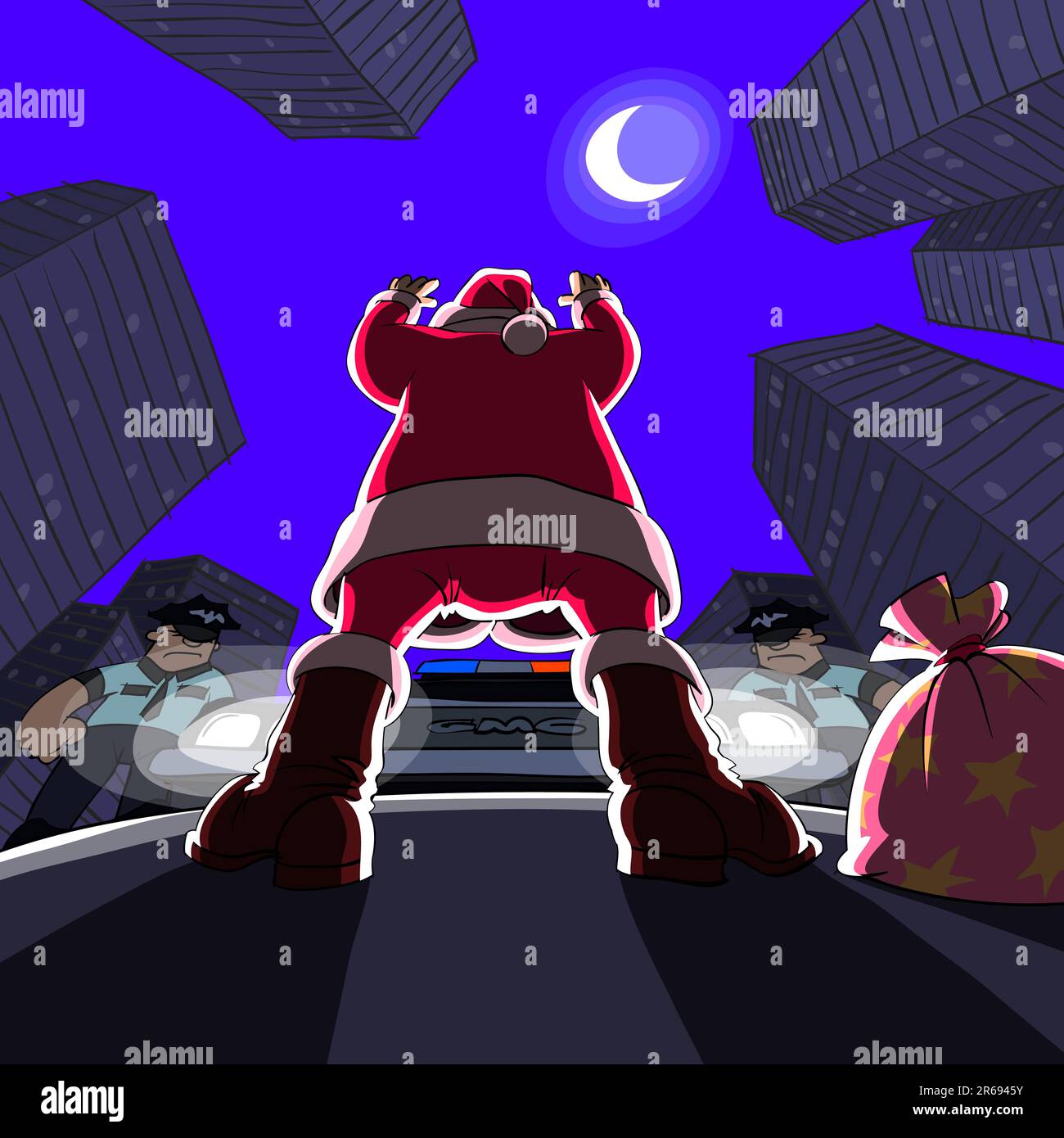 Santa hat background two Stock Vector Images - Alamy