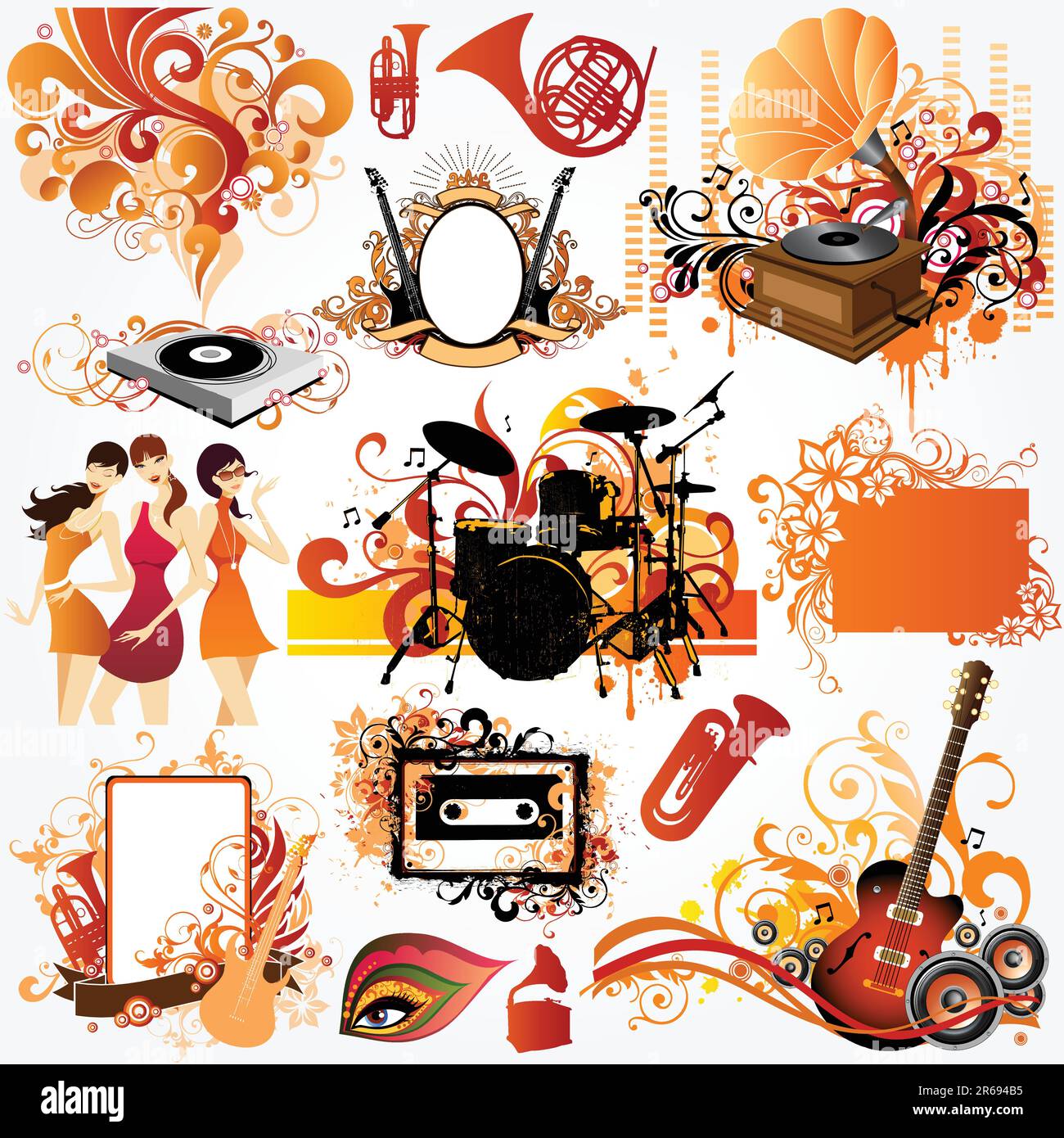 illustration drawing of design elements Stock Vector Image & Art - Alamy