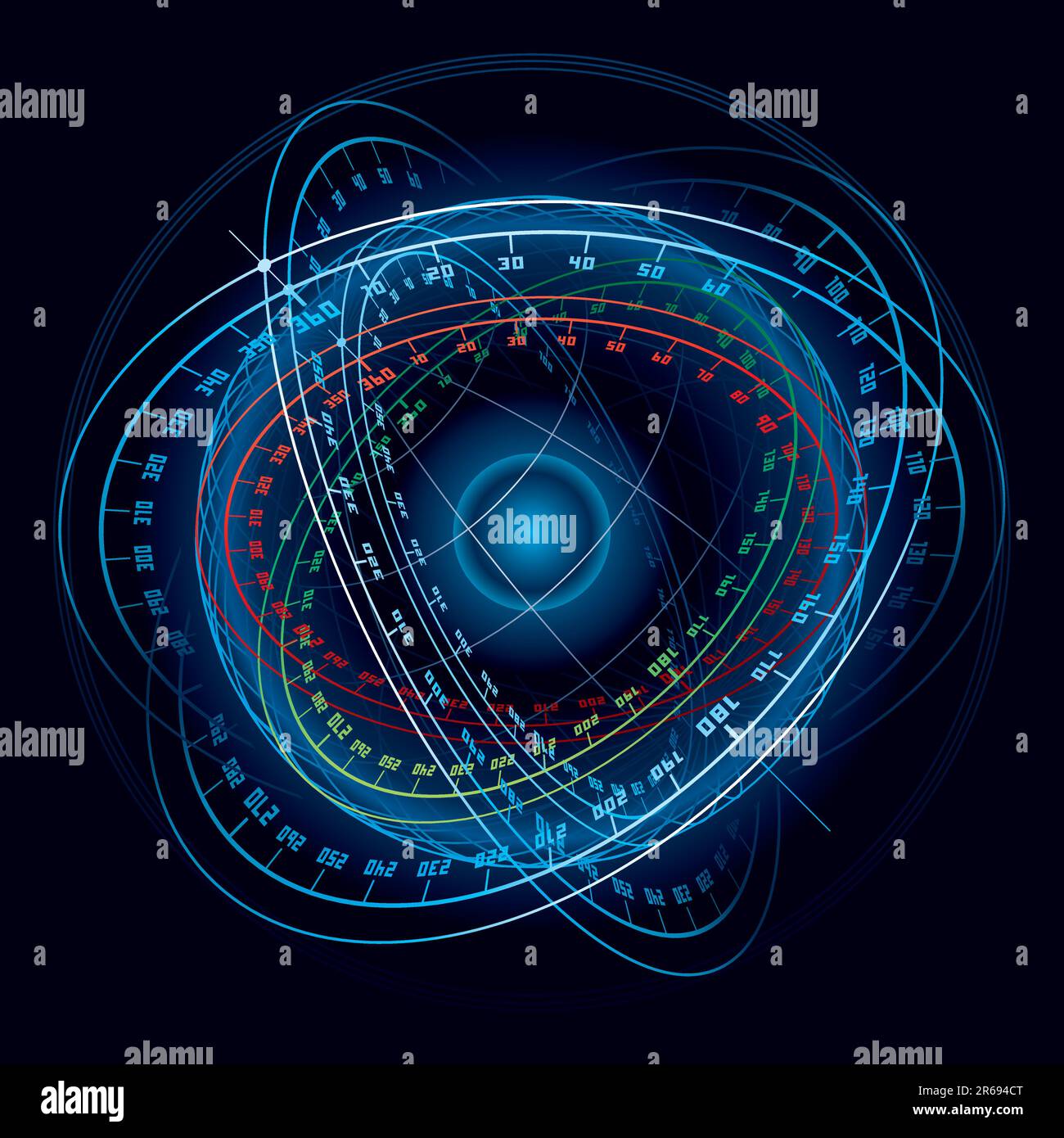 Fantasy Space Navigation Sphere. Vector Illustration (EPS v.8.0 Stock ...