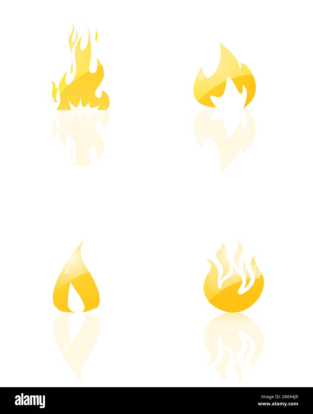 Fire Icons set vector Stock Vector Image & Art - Alamy
