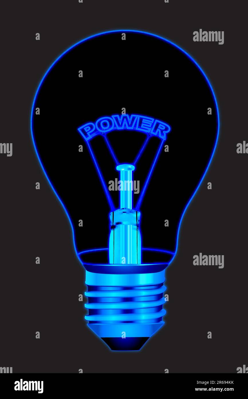 Idea light bulb text Stock Vector Images - Alamy