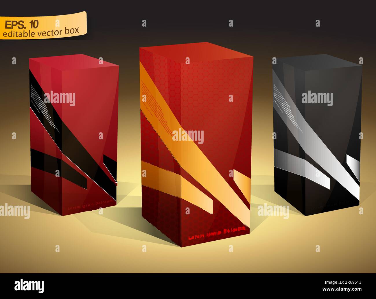 editable vector packaging boxes Stock Vector Image & Art - Alamy