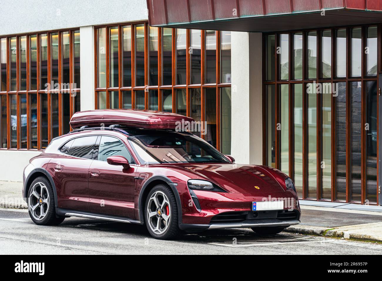 Porsche Panamera in ALESUND, Geirangerfjord, Norway Stock Photo - Alamy