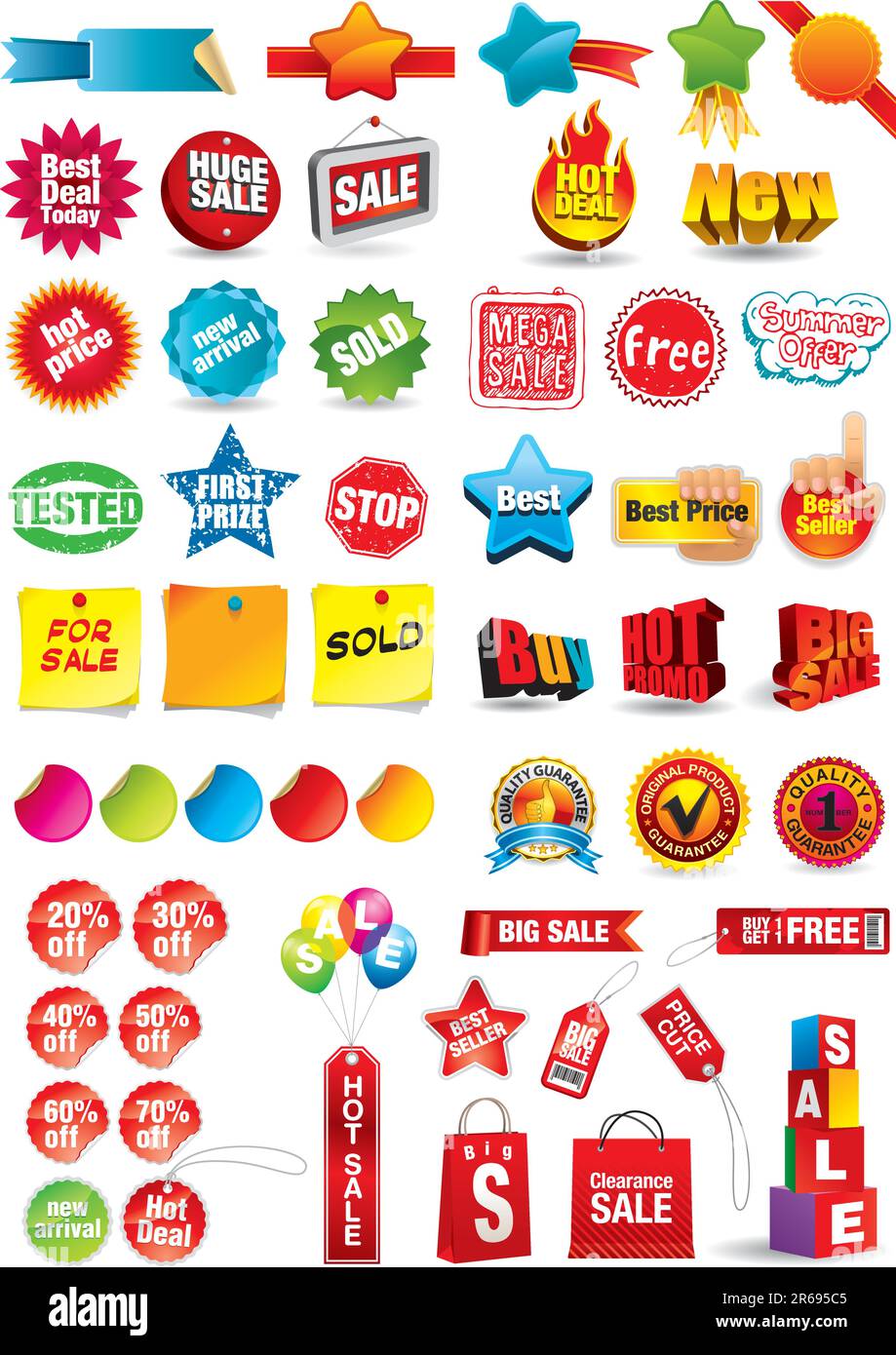 Promo labels hi-res stock photography and images - Alamy