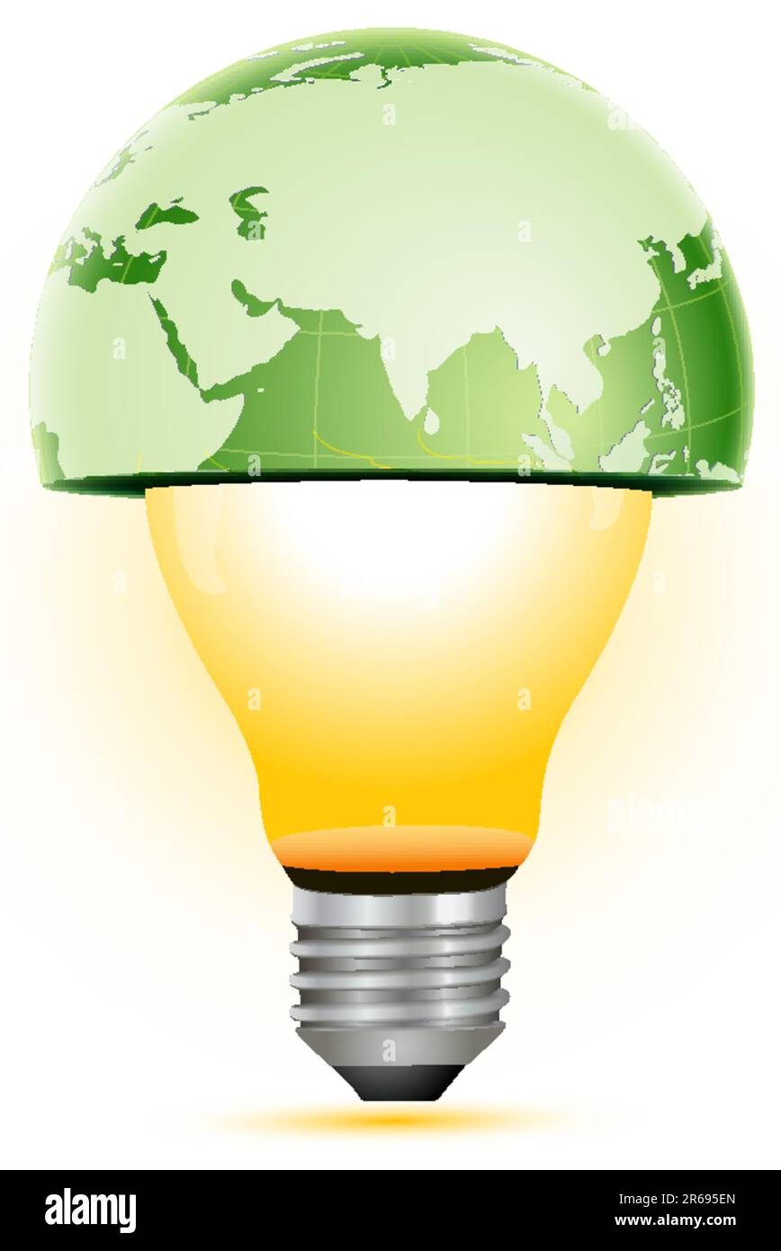 illustration of global warming on white background Stock Vector Image ...