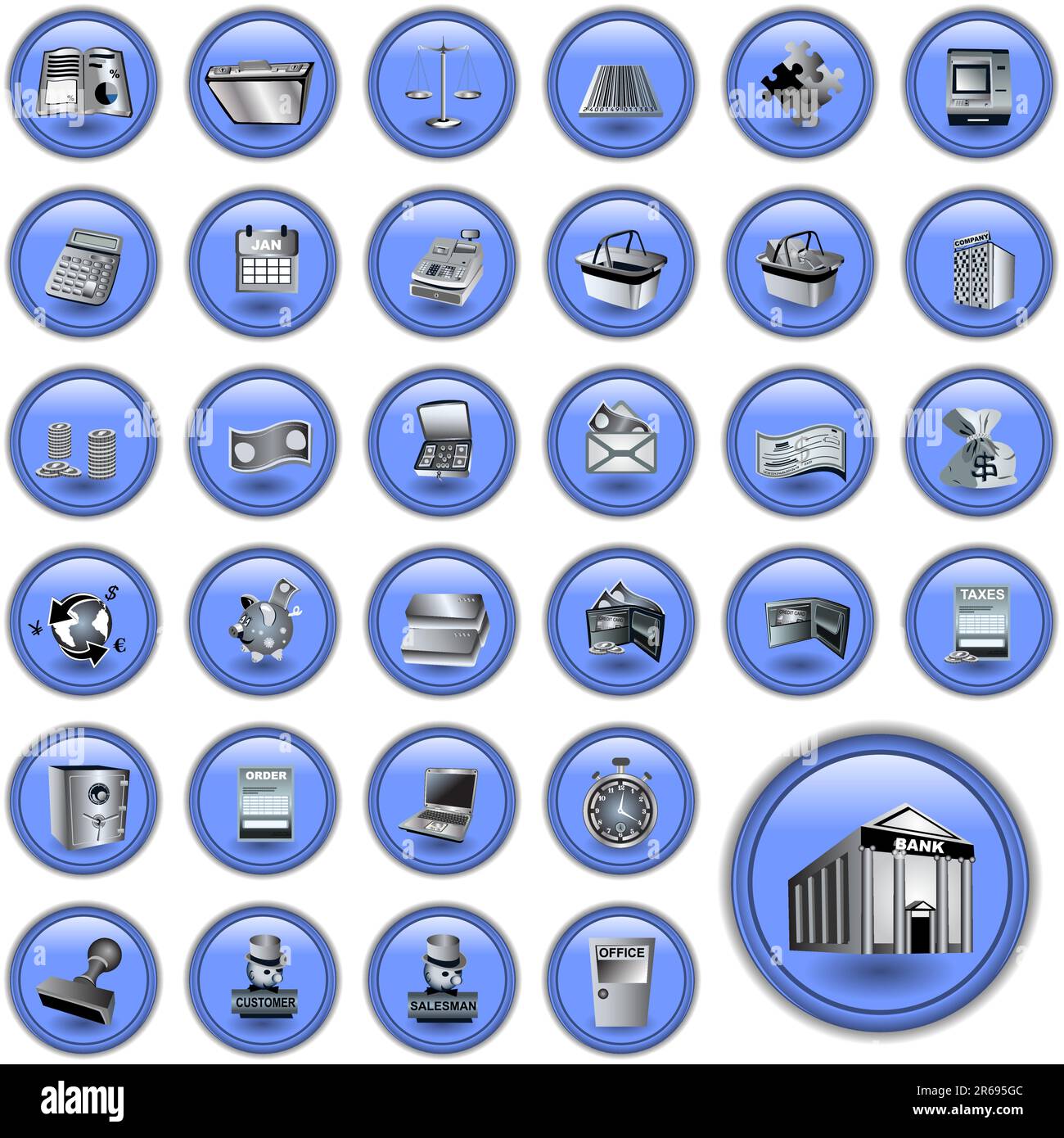 Huge vector illustration set of different account images, fully ...