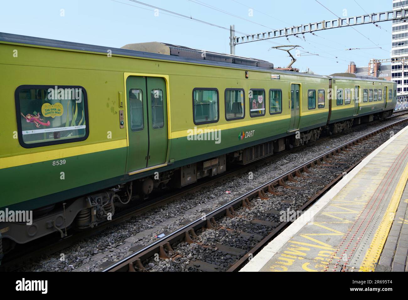 DART commuter train in Dublin Stock Photo - Alamy