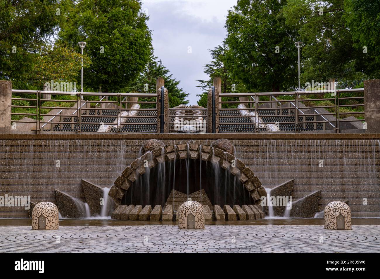 Yamashita Park Stone Stage Stock Photo - Alamy