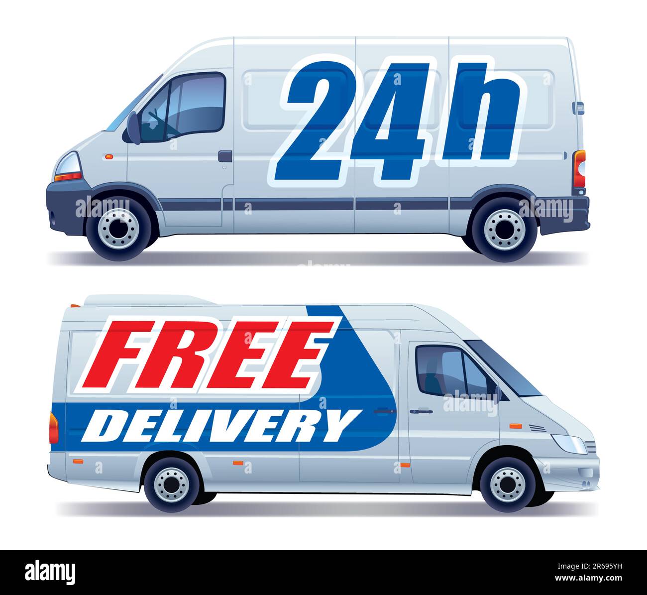 White commercial vehicle hi-res stock photography and images - Alamy