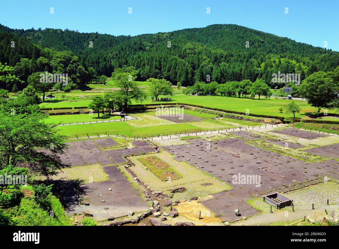 Ichijodani Asakura Clans Ruins in fresh green Stock Photo - Alamy