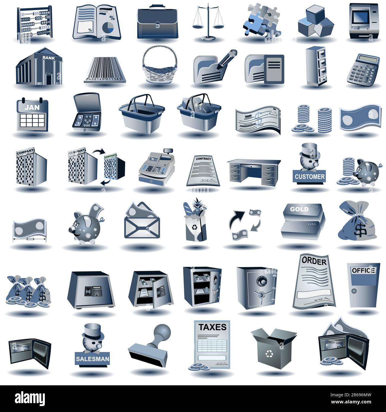 Huge vector illustration set of different account images, fully ...