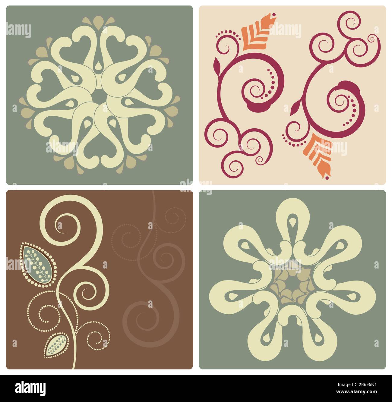 Home floral design Stock Vector Images - Alamy