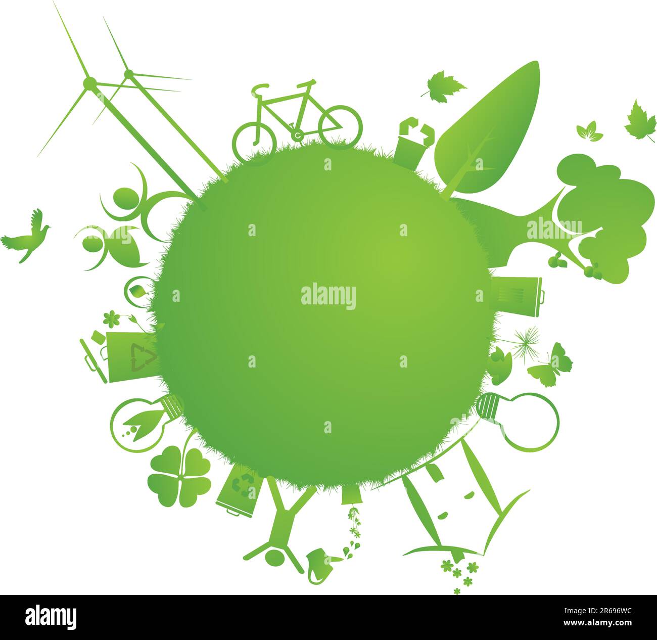 protect the Earth : vector illustration of environmental elements and ...