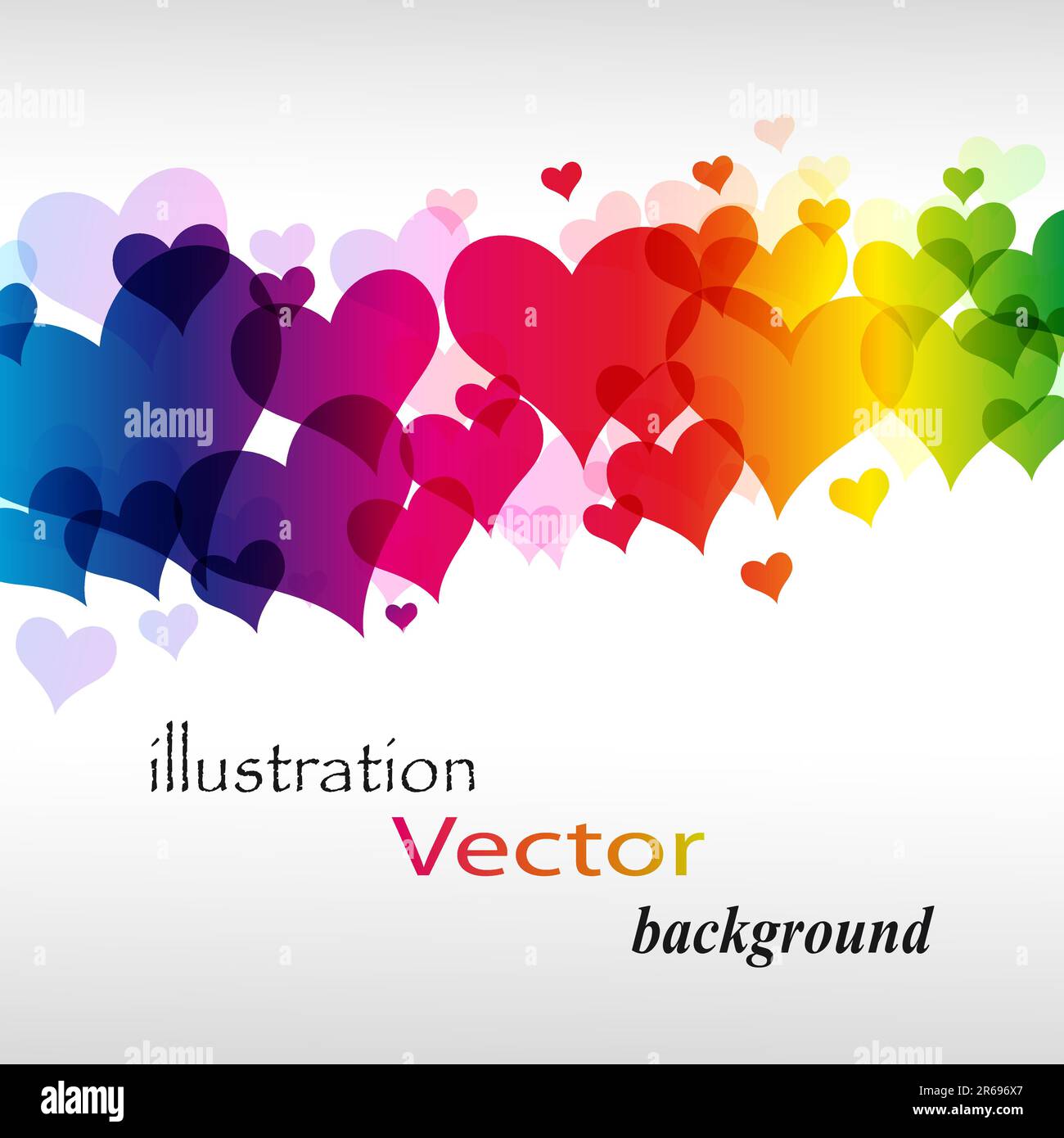 eps colorful heart background Illustration for your design Stock Vector ...