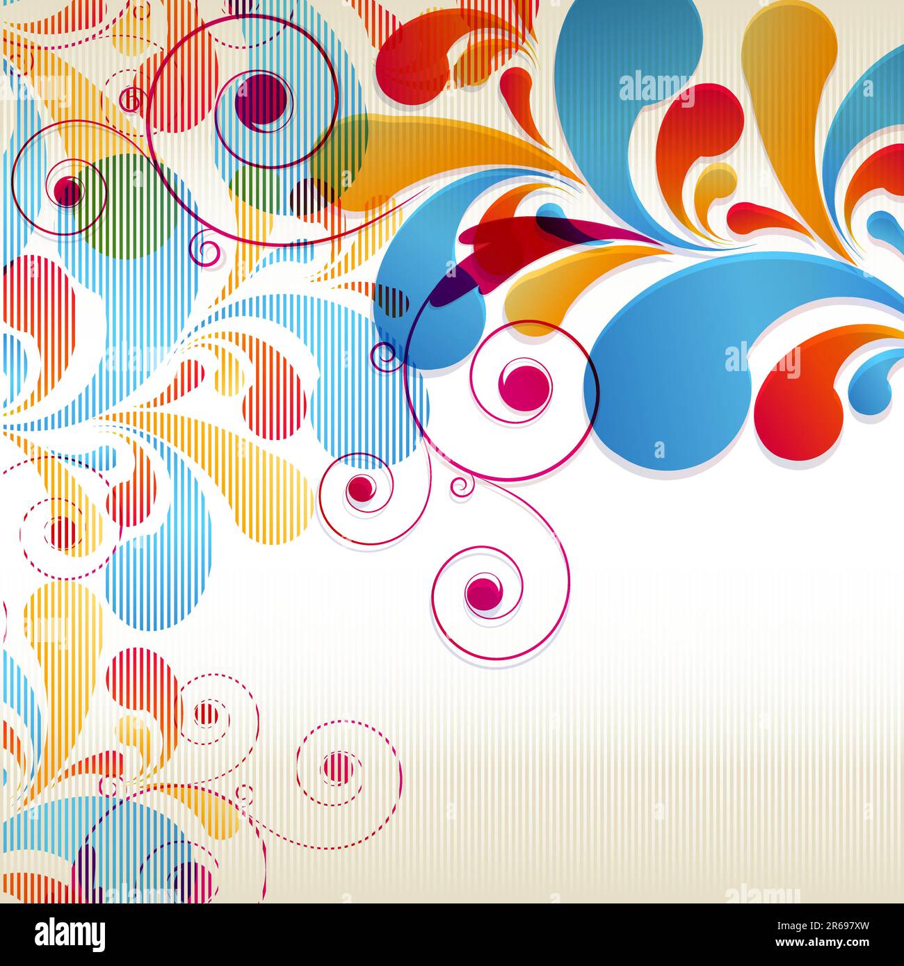 Frame wave line curls hi-res stock photography and images - Alamy