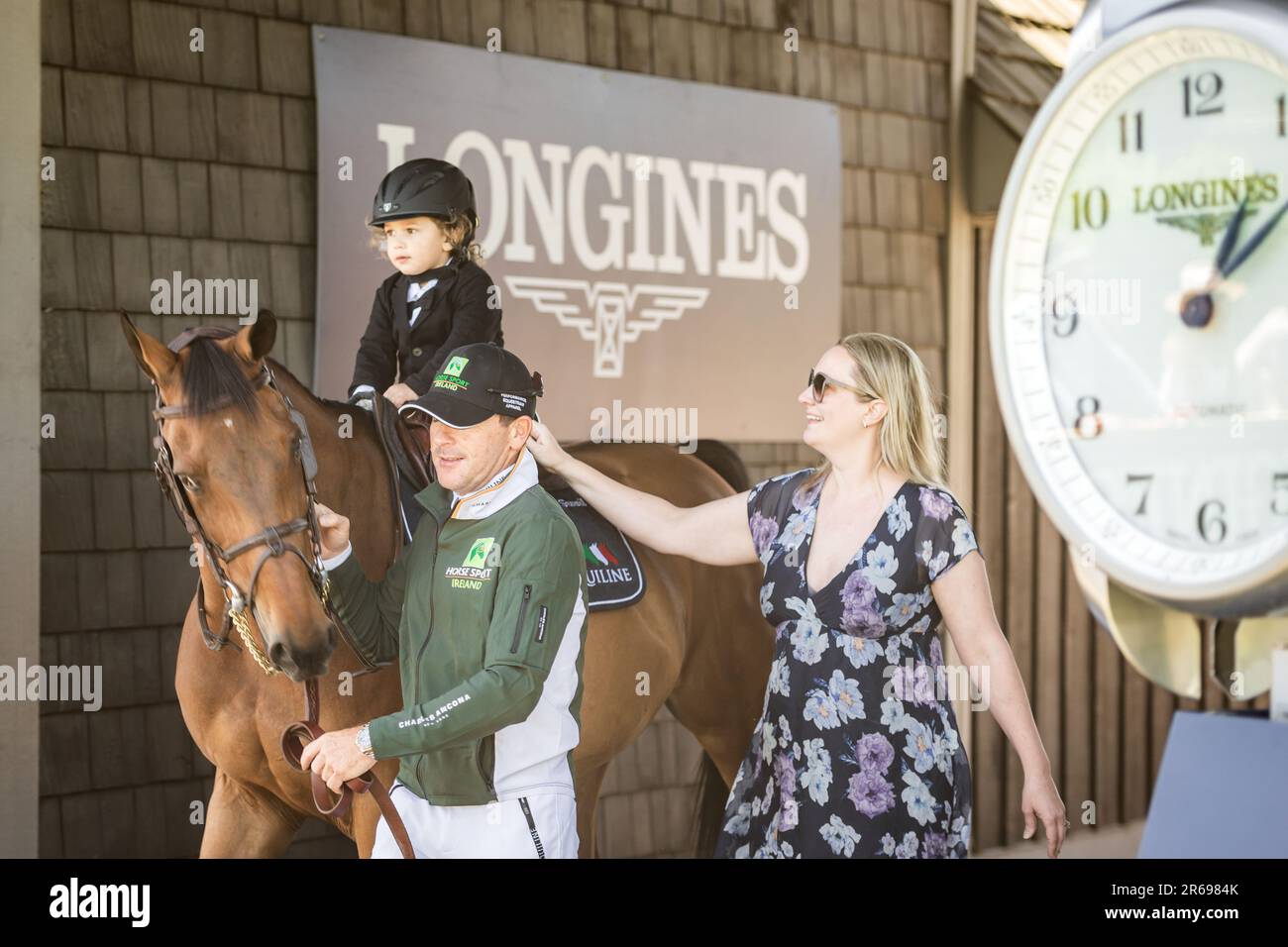 Lead line rider Stock Photo - Alamy