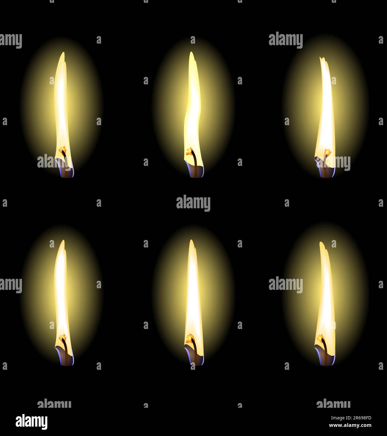 Set realistic fire flames Stock Vector Images - Alamy