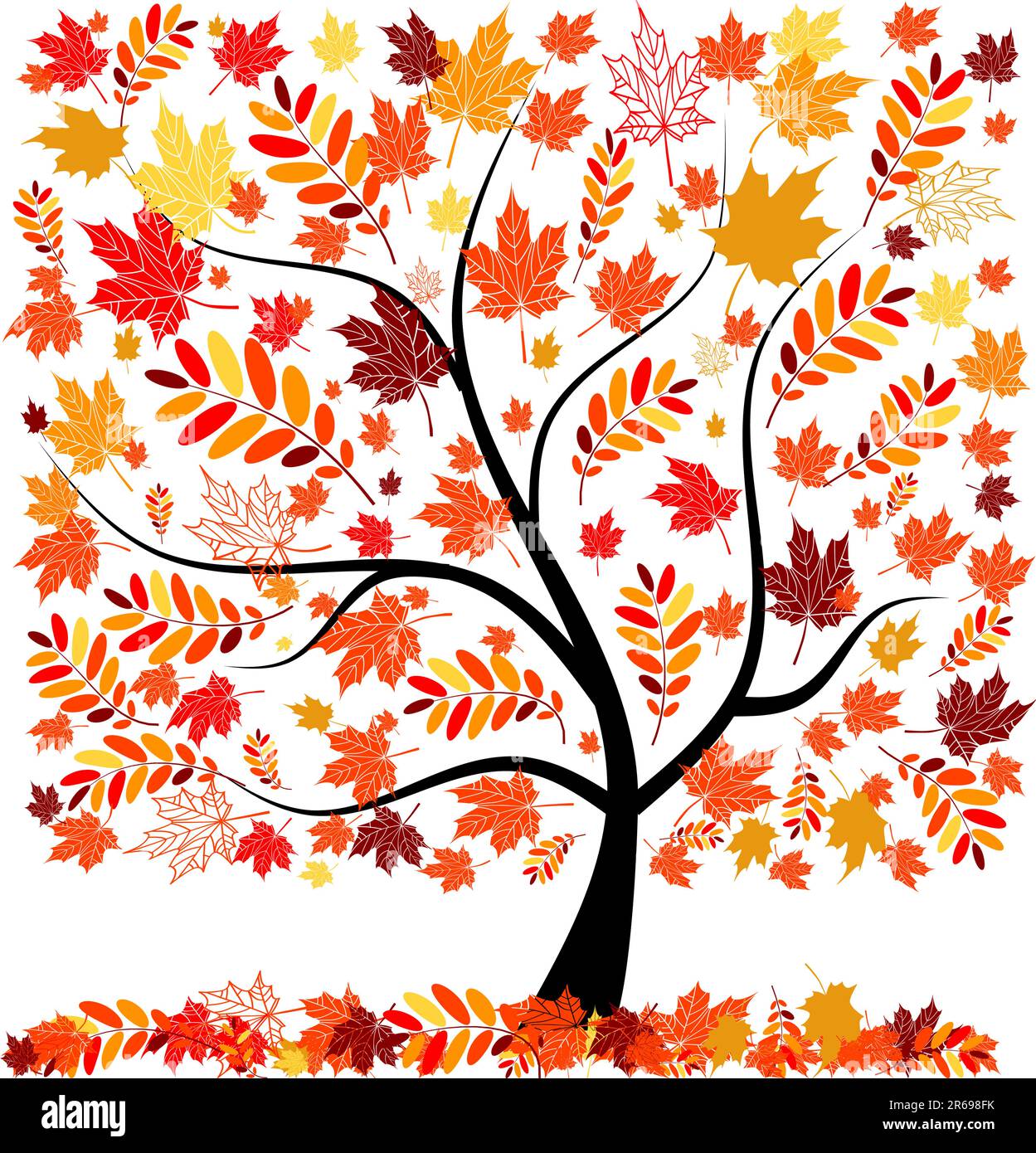Beautiful autumn tree for your design Stock Vector Image & Art - Alamy