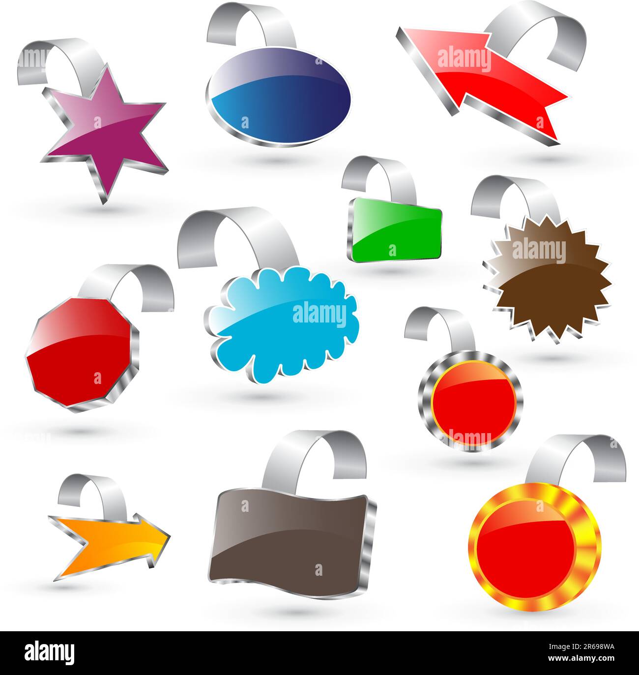 3d labels Stock Vector Images - Alamy