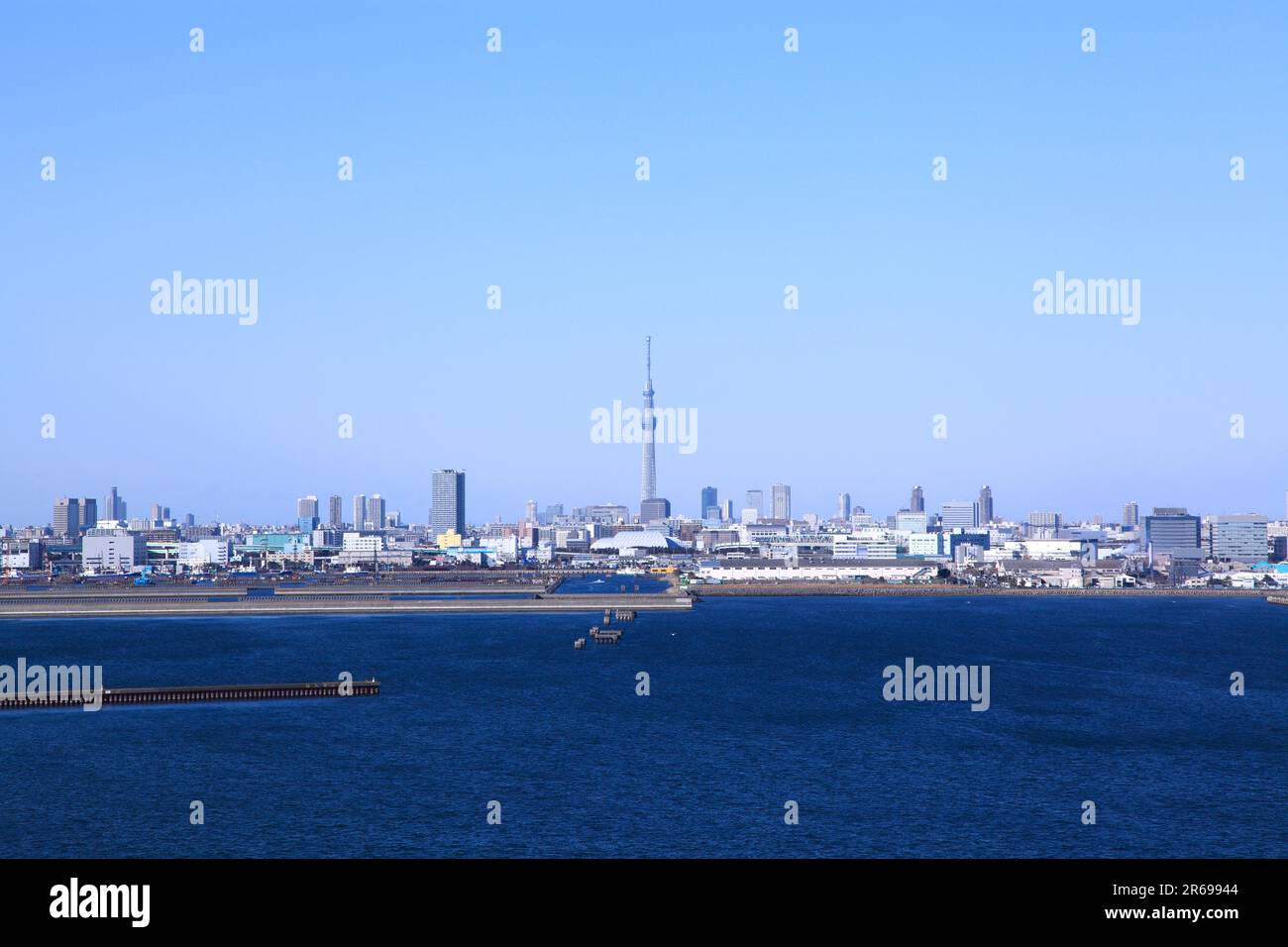 Tokyo Bay seen from Tokyo Gate Bridge Stock Photo - Alamy