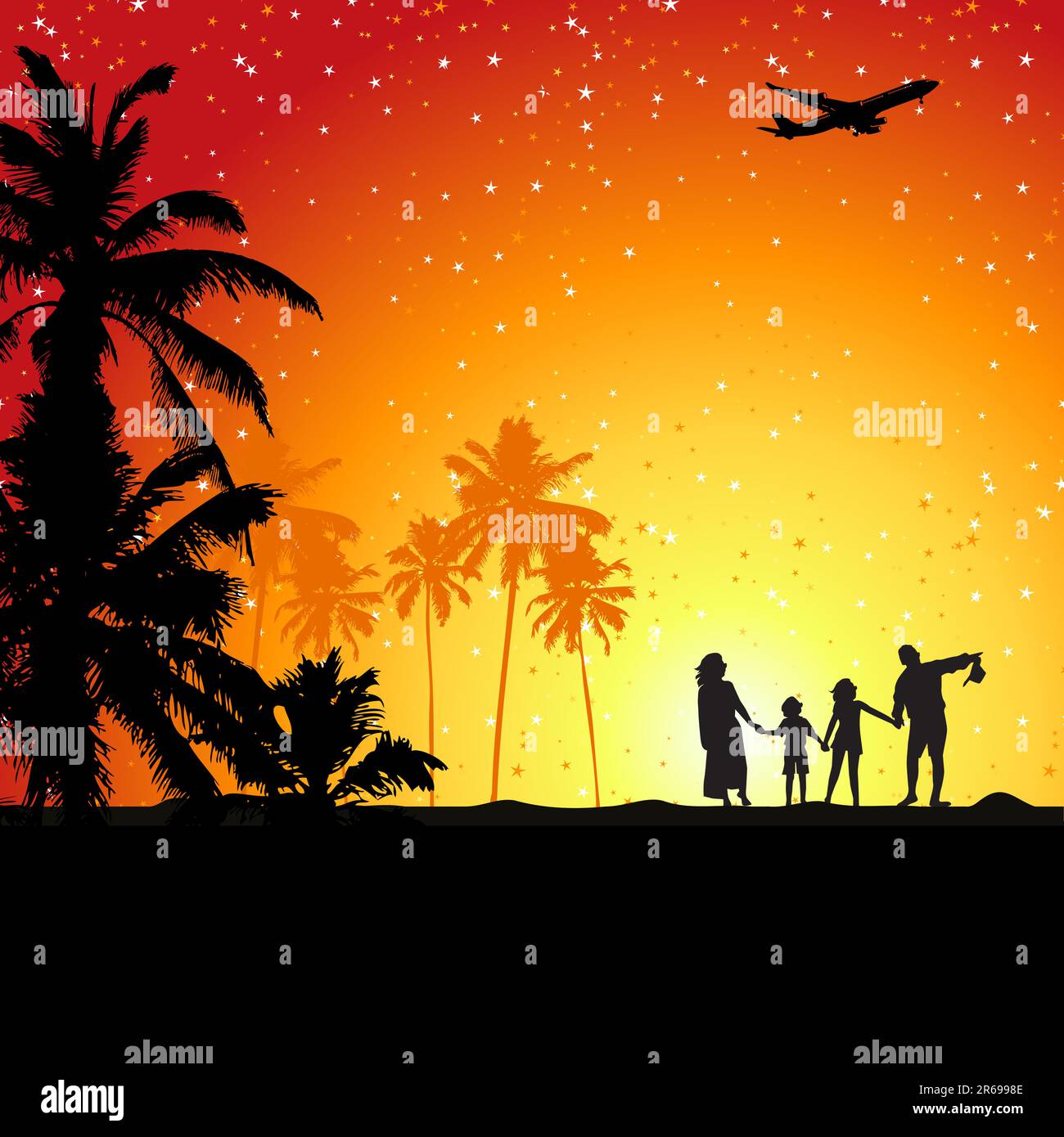 Summer holiday child relax Stock Vector Images - Alamy