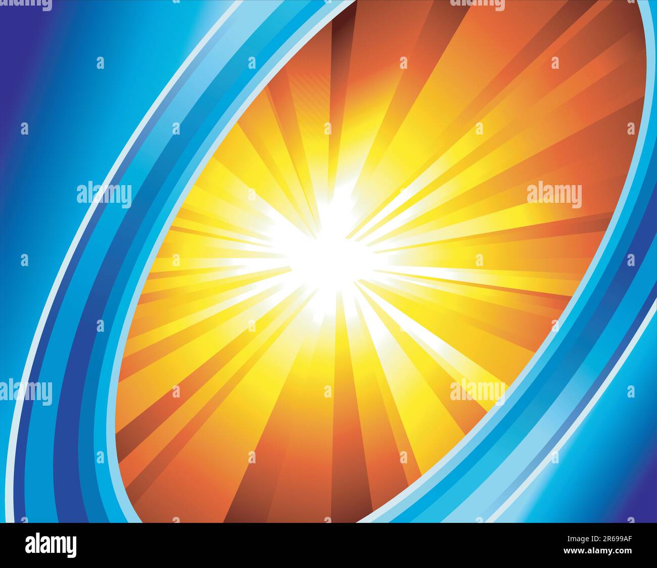 Magic blue explosion Stock Vector Images - Alamy
