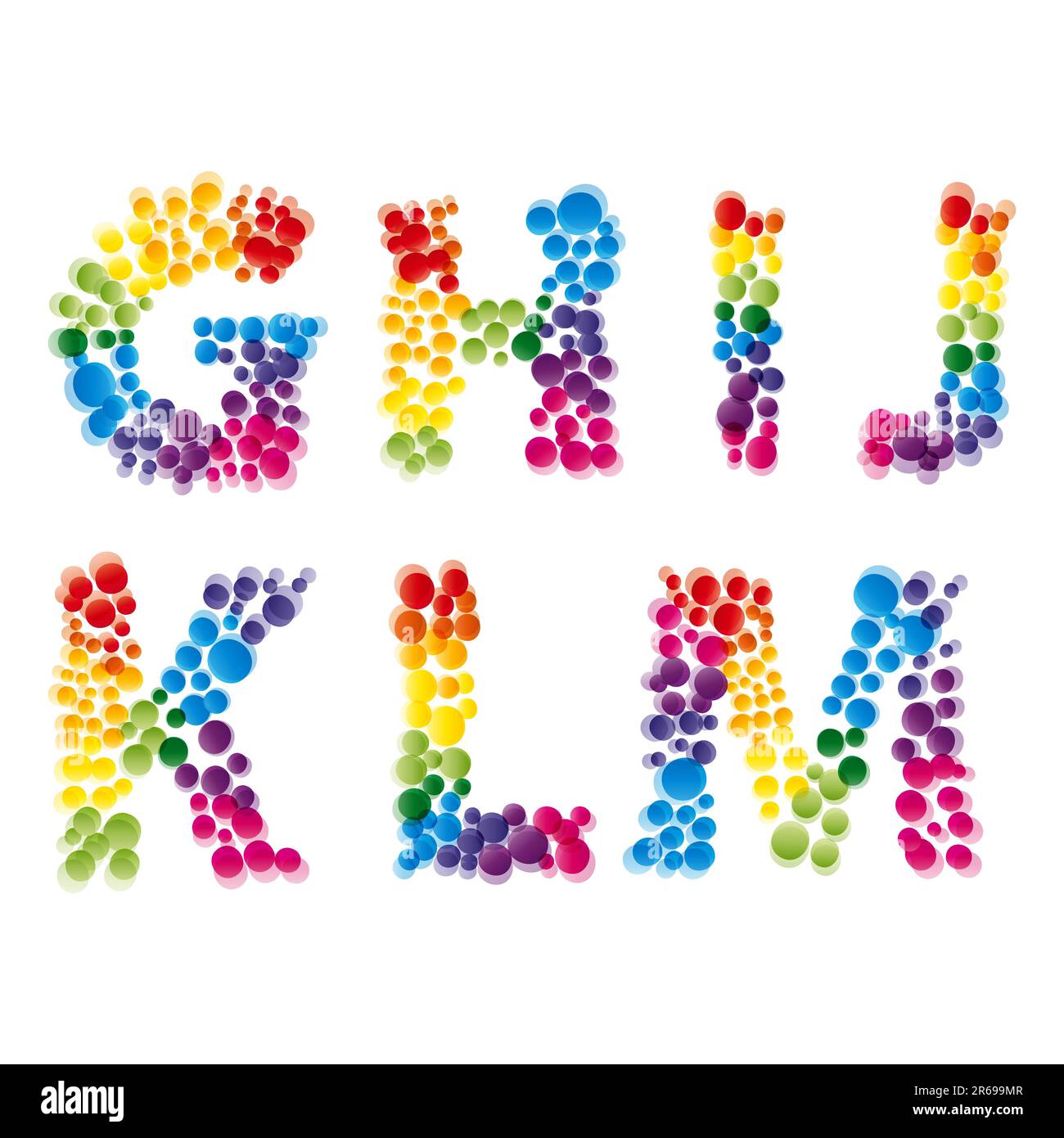 vector set of alphabet elements made of bubbles.Illustration for your ...