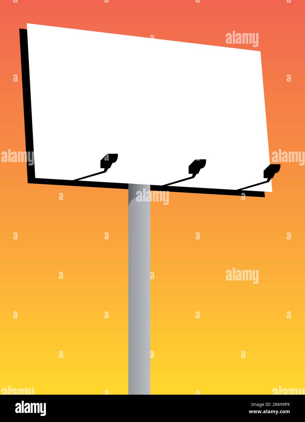 vector illustration of an outdoor billboard Stock Vector Image & Art ...