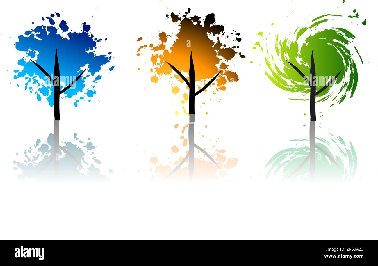 Sketching trees Stock Vector Images - Alamy