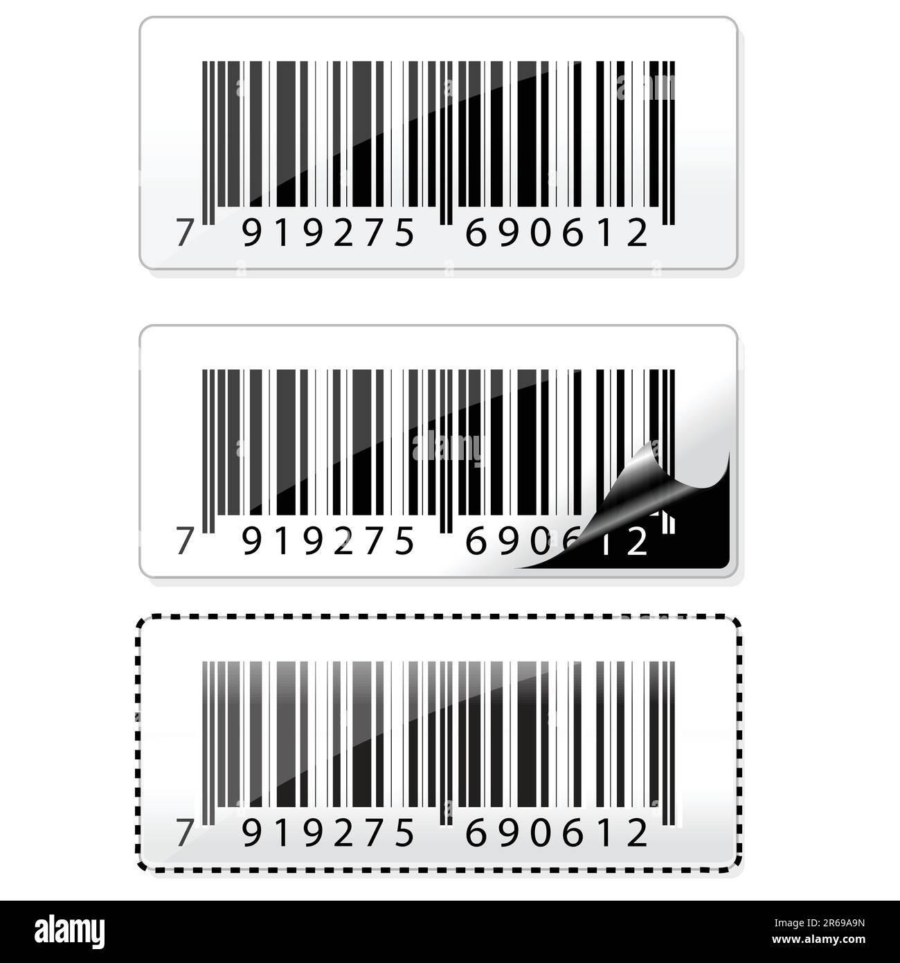 illustration of different barcode stickers Stock Vector Image & Art - Alamy