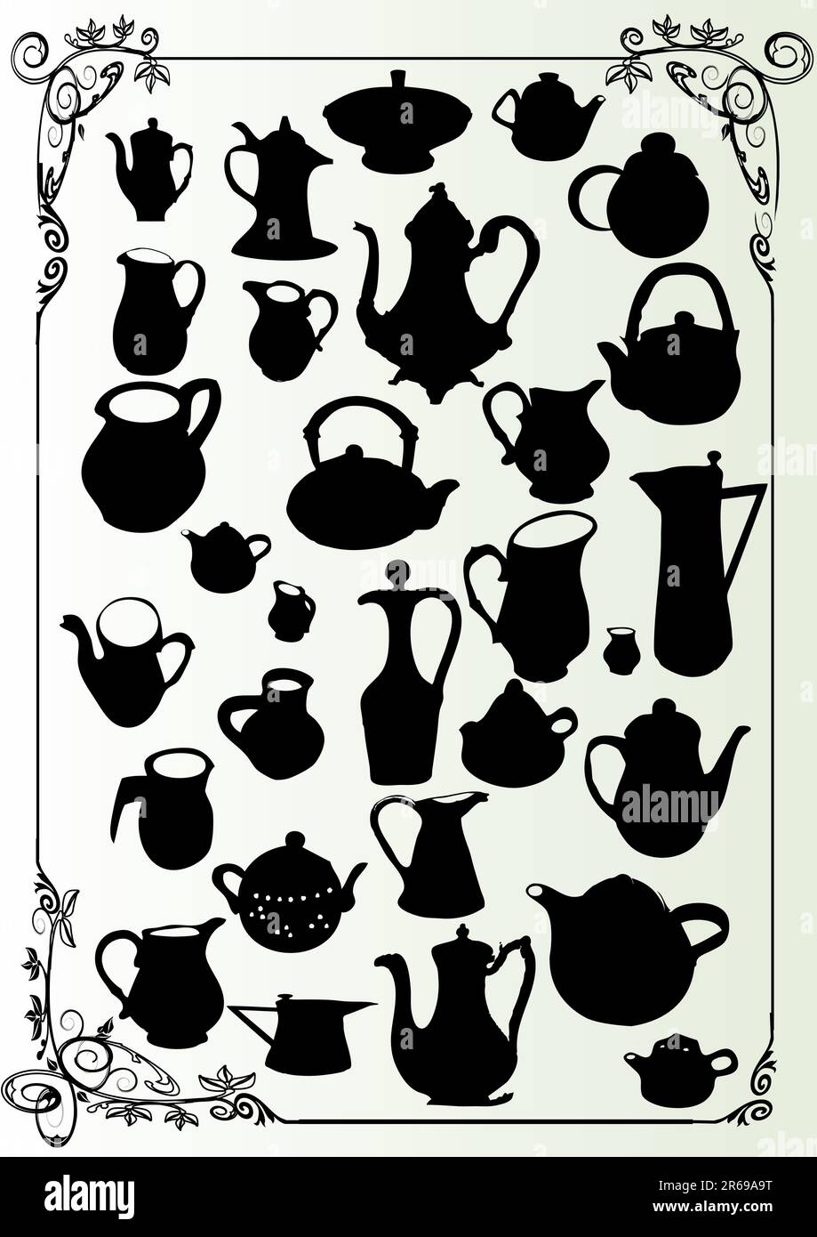 Collection of BLACK Pitchers Stock Vector Image & Art - Alamy