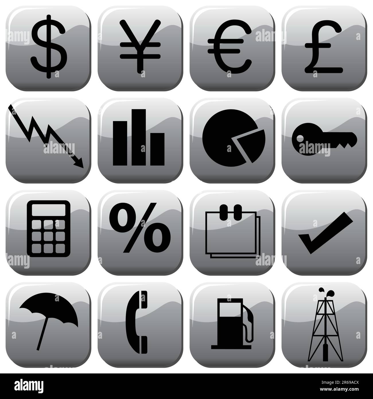 vector collection of finance icons Stock Vector Image & Art - Alamy