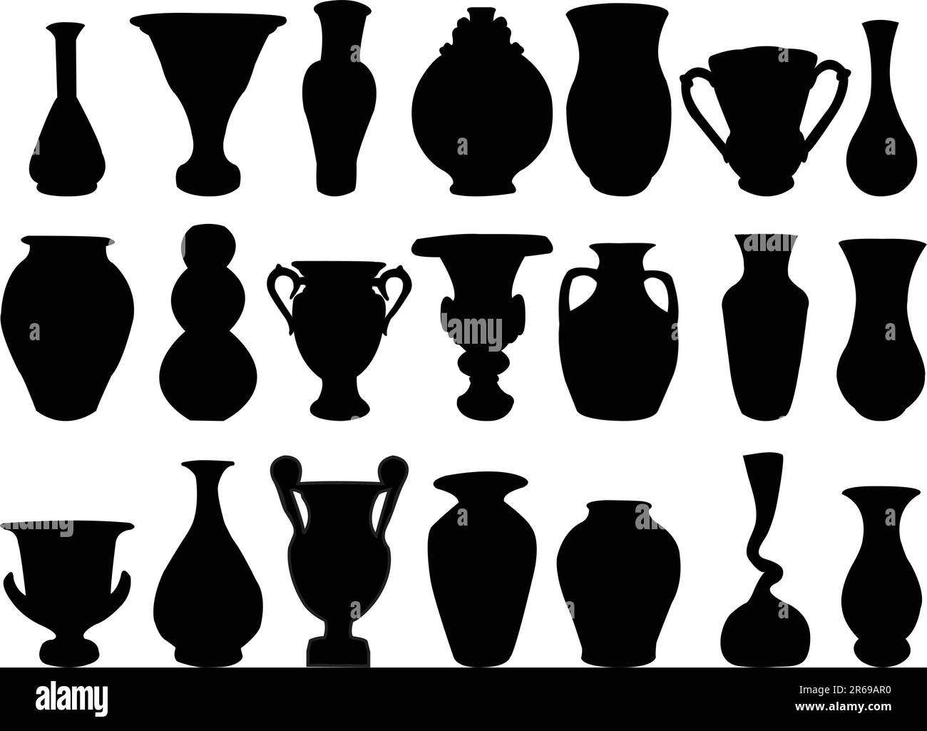 collection of vase 2 - vector Stock Vector Image & Art - Alamy
