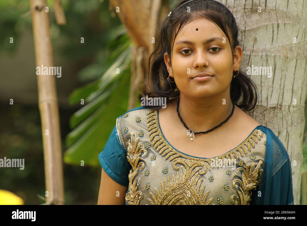 Closeup shot of a beautiful Indian young girl Stock Photo - Alamy