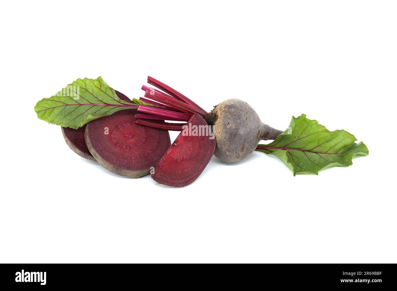 Raw whole and sliced baby beetroot isolated on white background Stock ...