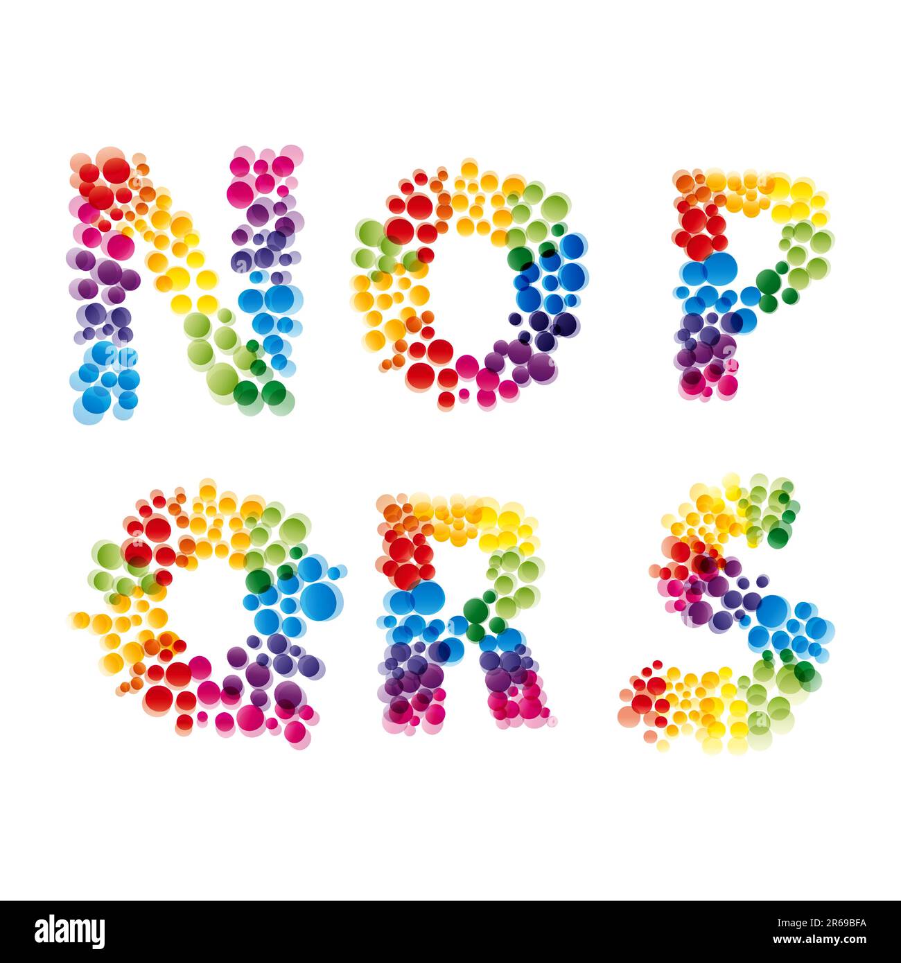 vector set of alphabet elements made of bubbles.Illustration for your ...