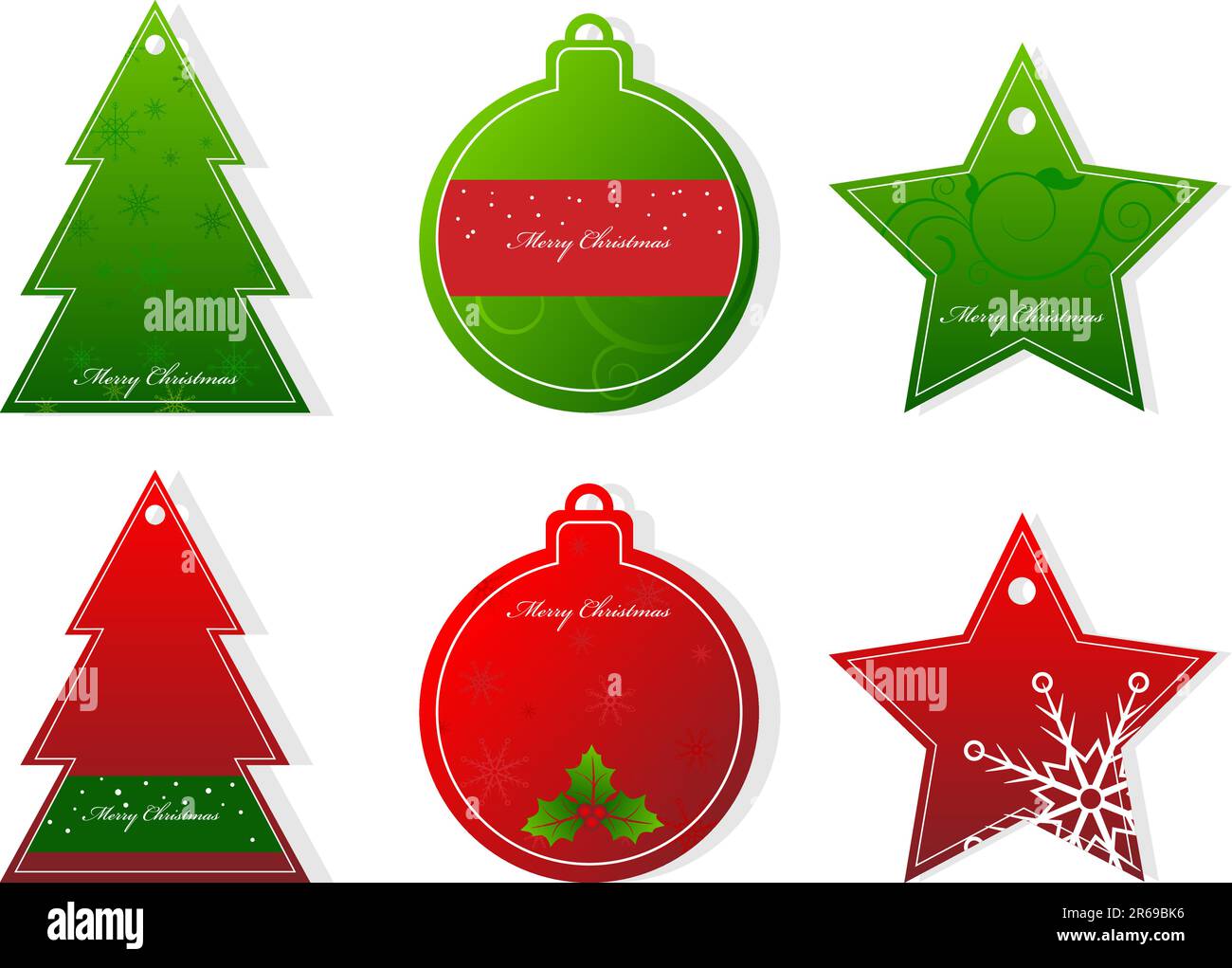 Festive gift tags Stock Vector Images - Alamy