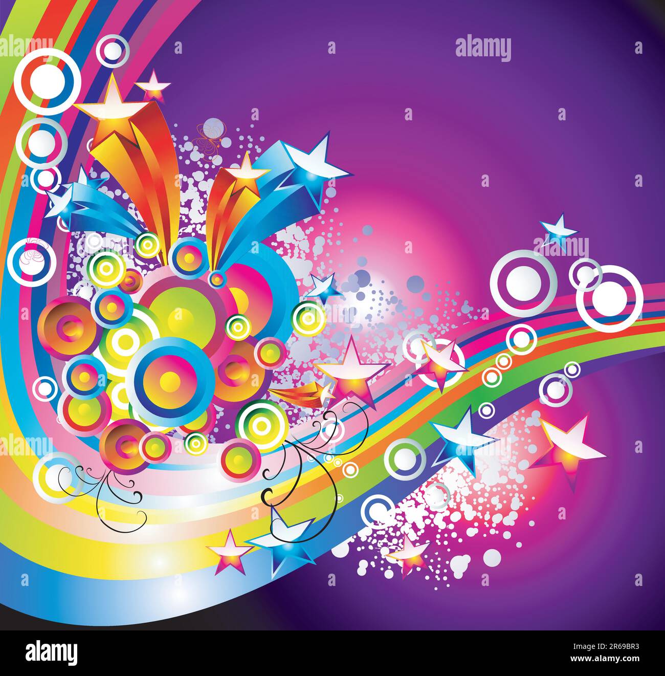 Background Mix of abstract colorful elements Stock Vector Image & Art ...