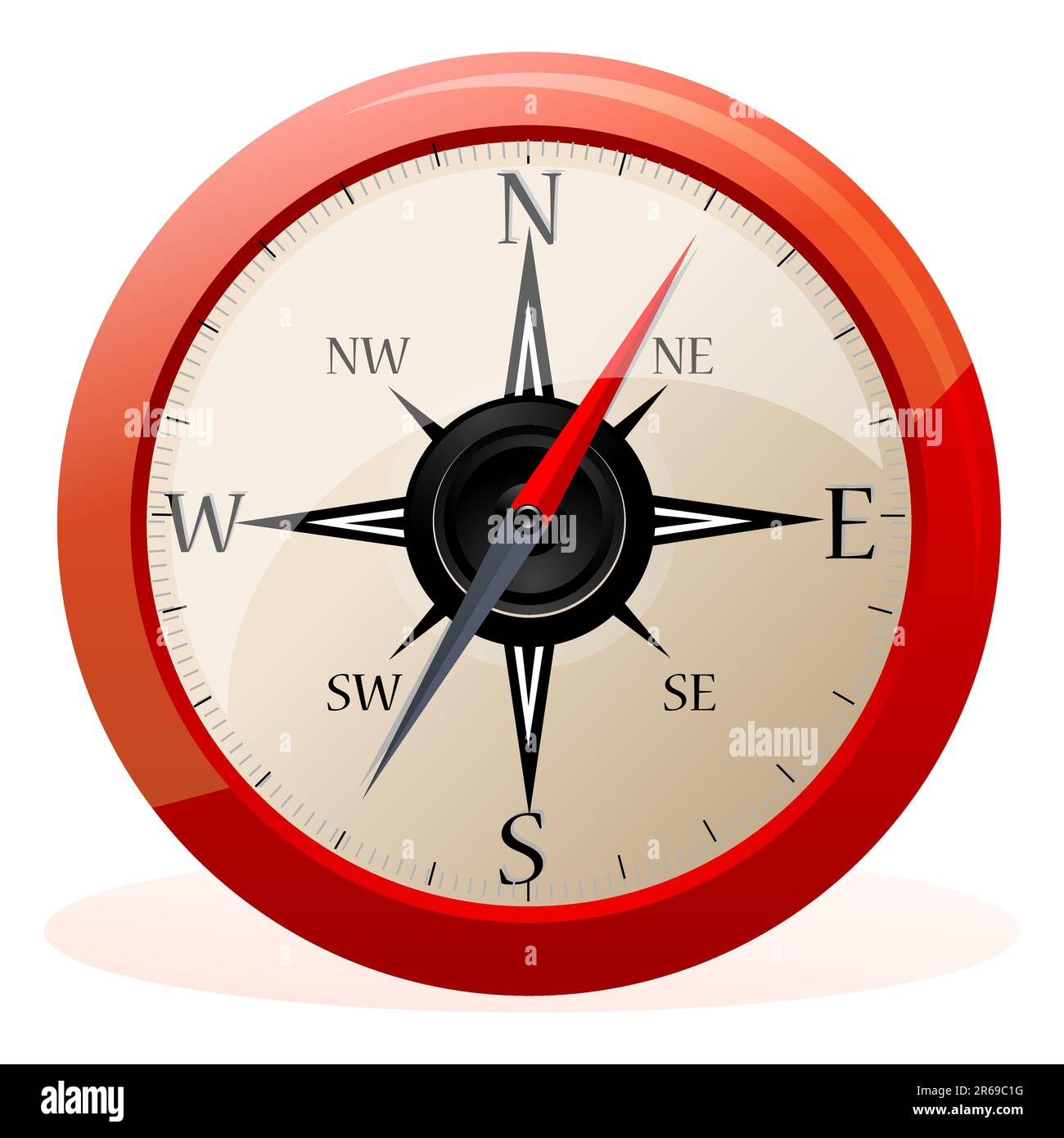 illustration of compass on isolated background Stock Vector Image & Art ...